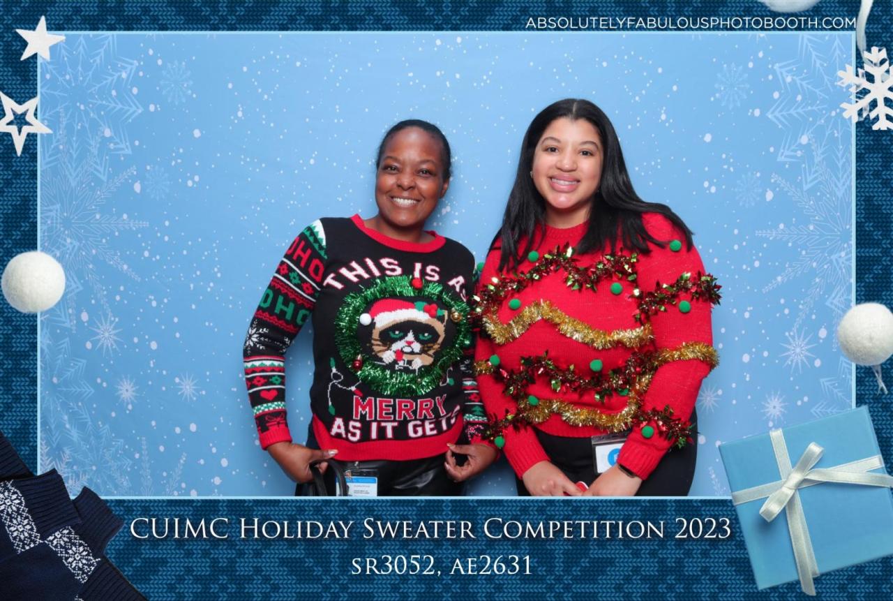 CUIMC Holiday Celebration Gets “Ugly” With Holiday Sweaters | Columbia ...