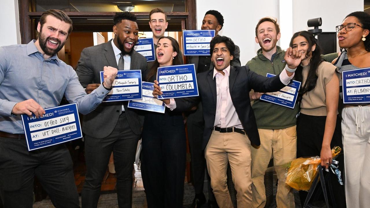 VP&S Class of 2025 Celebrates Match Day | Columbia University Irving ...